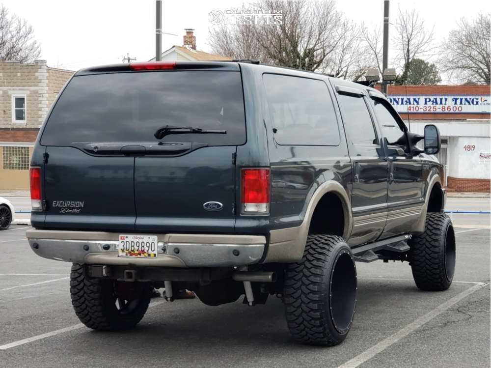 2001 Ford Excursion with 24x14 -76 American Truxx At162 and 35/12.5R24 ...