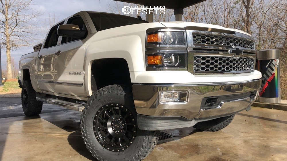 2014 Chevrolet Silverado 1500 with 18x9 Pro Comp Series 34 and 295 ...