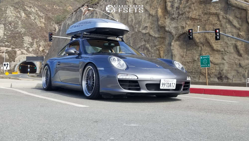 2009 Porsche 911 with 19x9 40 Rotiform Ind-t and 235/35R19 Hankook ...