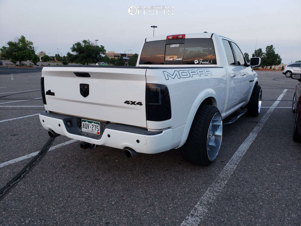 2010 Dodge Ram 1500 with 24x14 -76 TIS 544V and 305/35R24 Atturo Az800 ...