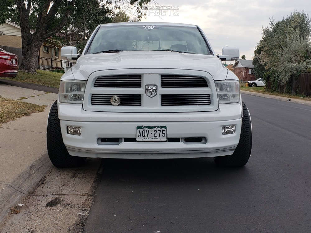 2010 Dodge Ram 1500 with 24x14 -76 TIS 544V and 305/35R24 Atturo Az800 ...
