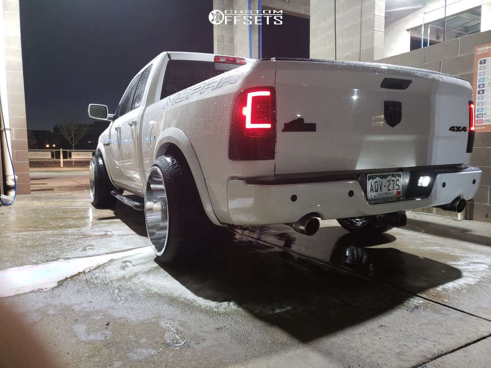 2010 Dodge Ram 1500 with 24x14 -76 TIS 544V and 305/35R24 Atturo Az800 ...
