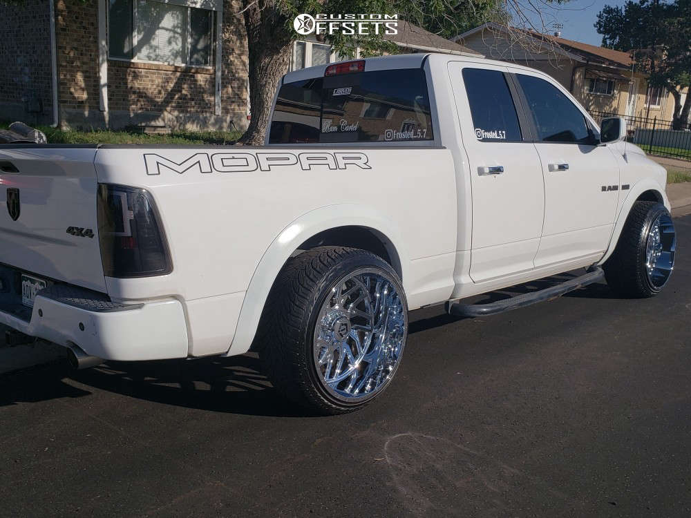 2010 Dodge Ram 1500 with 24x14 -76 TIS 544V and 305/35R24 Atturo Az800 ...