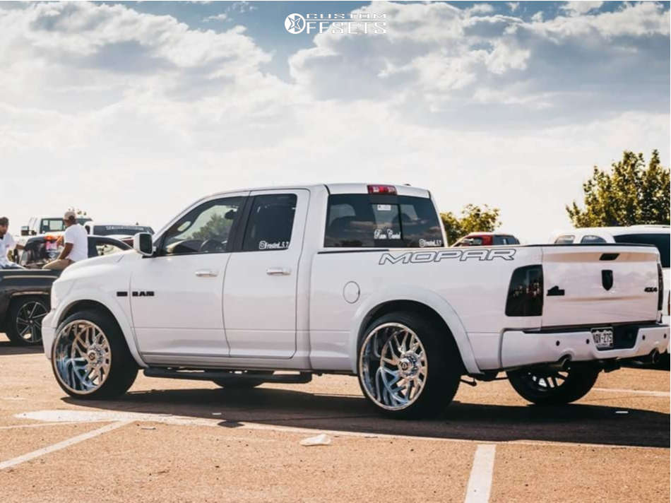 2010 Dodge Ram 1500 with 24x14 -76 TIS 544V and 305/35R24 Atturo Az800 ...
