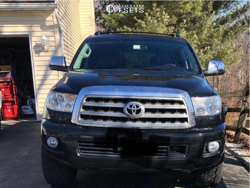2016 Toyota Sequoia with 20x9 20 Fuel Sledge and 305/55R20 Falken ...