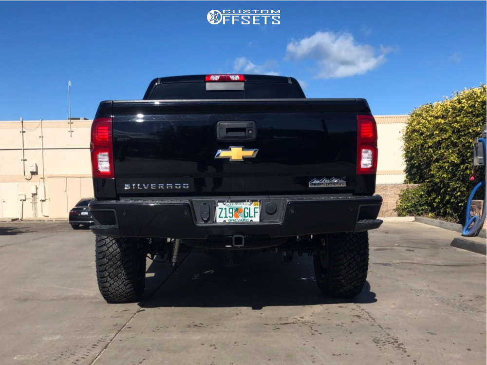 2016 Chevrolet Silverado 1500 with 20x10 -24 Fuel Maverick and 35/12 ...