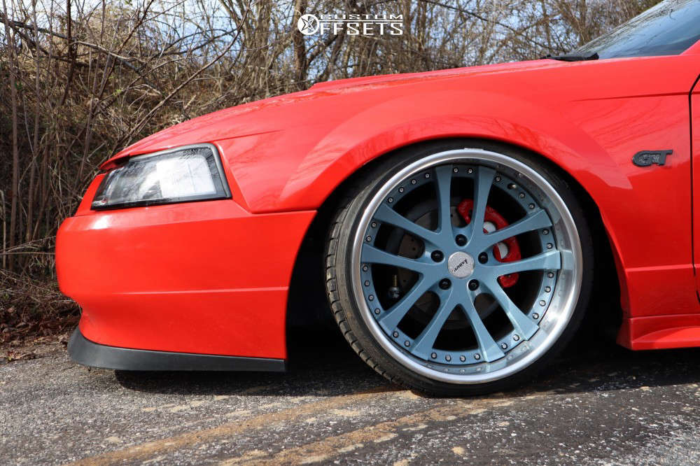 2000 Ford Mustang with 19x10 15 Weds Lxz and 225/35R19 Achilles Atr ...