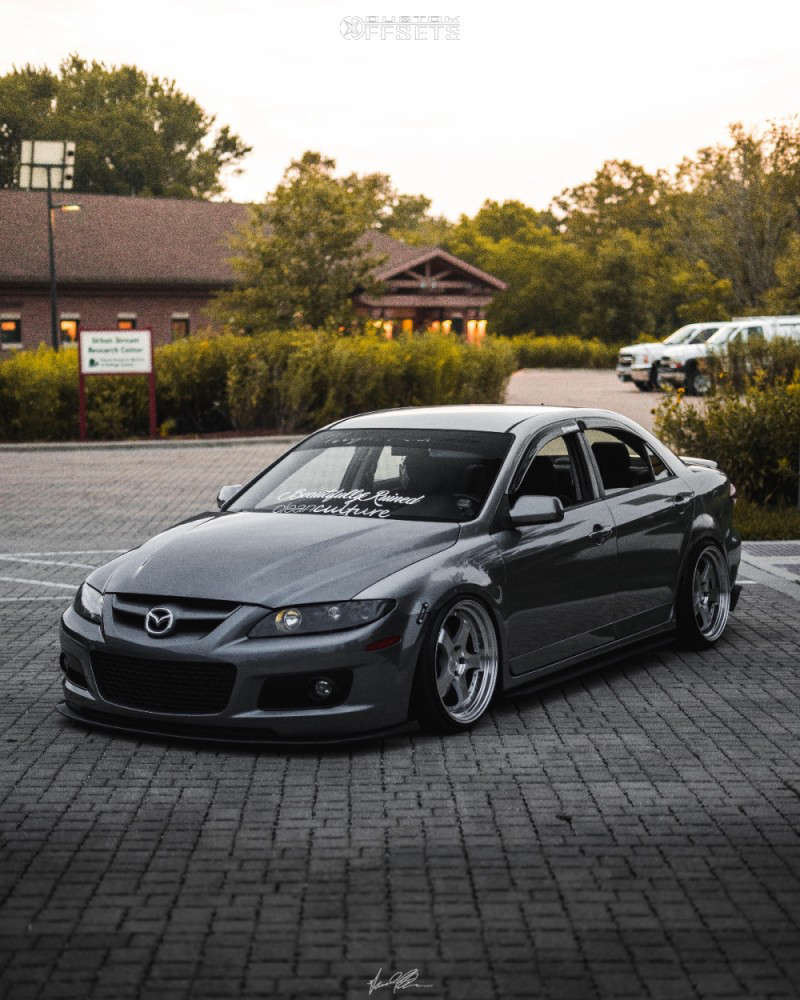 2006 Mazda MazdaSpeed6 with 19x9.5 22 Aodhan Ah03 and 225/35R19 Ironman ...
