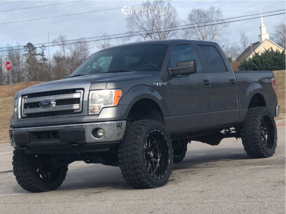 2014 Ford F-150 with 24x12 -44 TIS 544BM and 37/13.5R24 Gladiator Xcomp ...