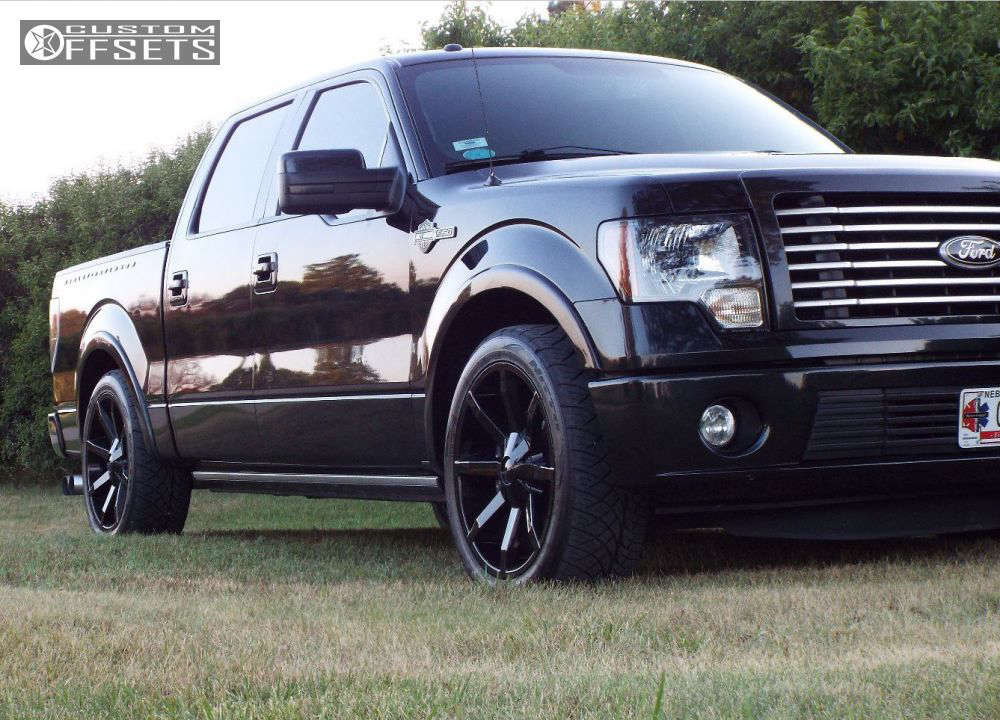 2011 Ford F-150 with 22x9.5 38 KMC Slide and 275/45R22 Nitto NT420V and ...