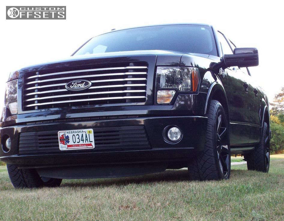 2011 Ford F-150 with 22x9.5 38 KMC Slide and 275/45R22 Nitto NT420V and ...