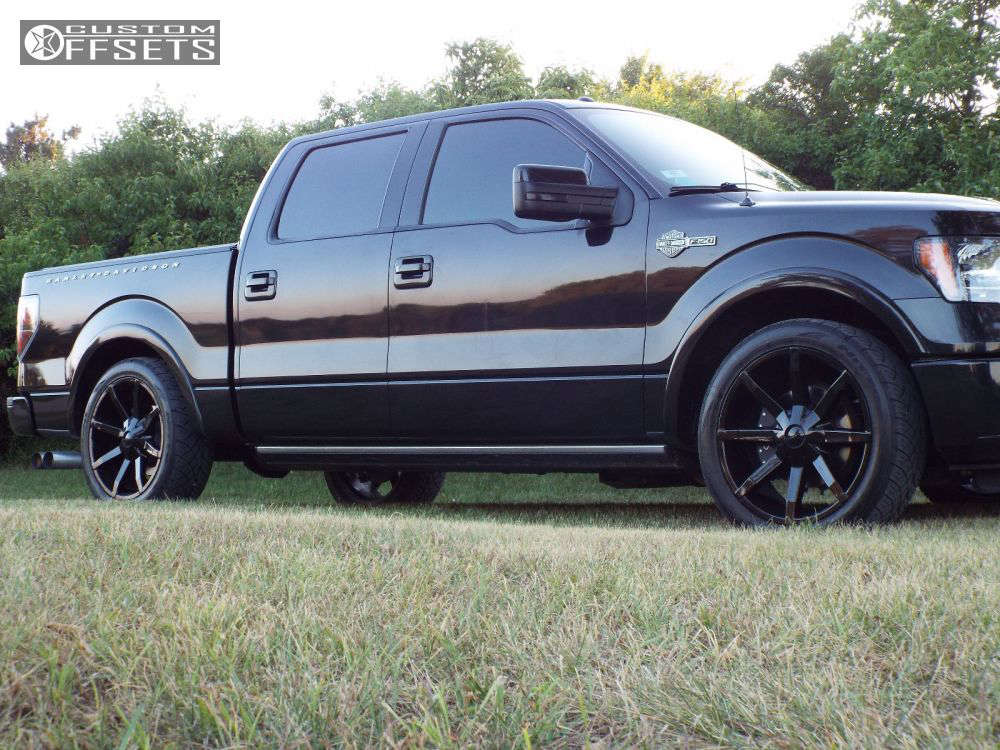 2011 Ford F-150 with 22x9.5 38 KMC Slide and 275/45R22 Nitto NT420V and ...