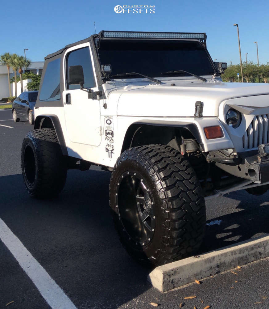 2002 Jeep TJ with 18x12 -44 Fuel Maverick and 33/12.5R18 Centennial ...