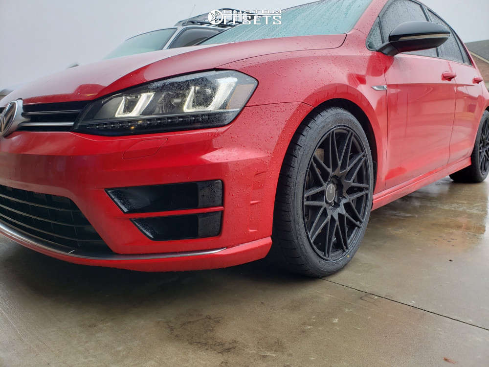 2015 Volkswagen Golf R with 18x8.5 45 Enkei Tms and 245/40R18 Nitto ...