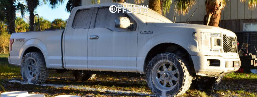 2018 Ford F-150 with 20x10 -25 Dropstars 655v and 33/12.5R20 Nitto Mud ...