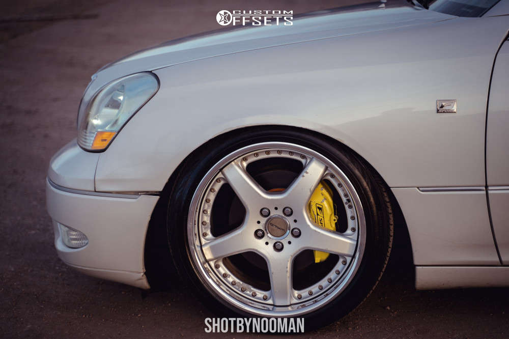 2001 Lexus LS430 with 19x10 30 Wald Streifen and 235/40R19 Goodyear ...