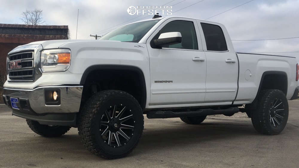 2015 GMC Sierra 1500 with 20x10 -18 Fuel Contra and 35/12.5R20 ...