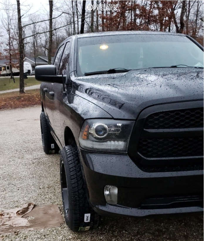 2014 Ram 1500 with 20x10 -25 Mayhem Warrior and 275/60R20 Atturo Trail ...