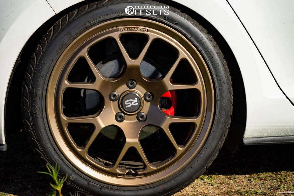 2015 Volkswagen GTI with 18x8.5 45 Neuspeed Rse122 and 235/40R18 ...