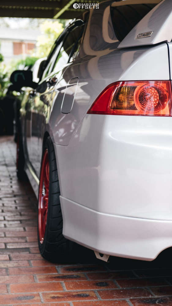 2005 Acura TSX with 17x9.5 45 Volk CE28RT and 255/40R17 Yokohama Advan ...