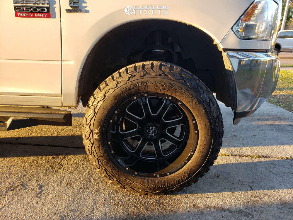 2012 Ram 2500 with 20x12 -44 Pure Grit Grit and 35/12.5R20 BFGoodrich ...