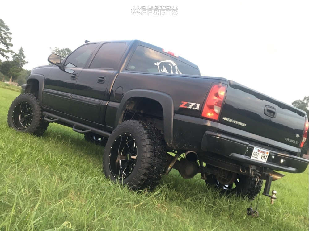 2005 Chevrolet Silverado 1500 with 20x12 -44 Moto Metal 962 and 325 ...