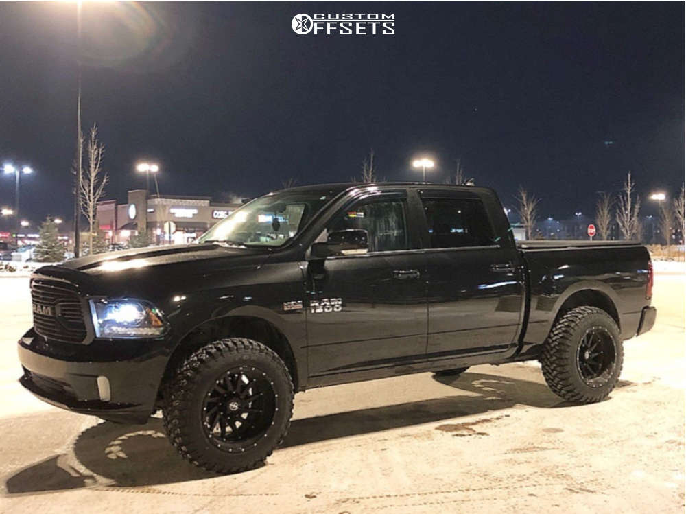 2018 Ram 1500 with 20x12 -44 XF Offroad Xf-216 and 35/12.5R20 Comforser ...