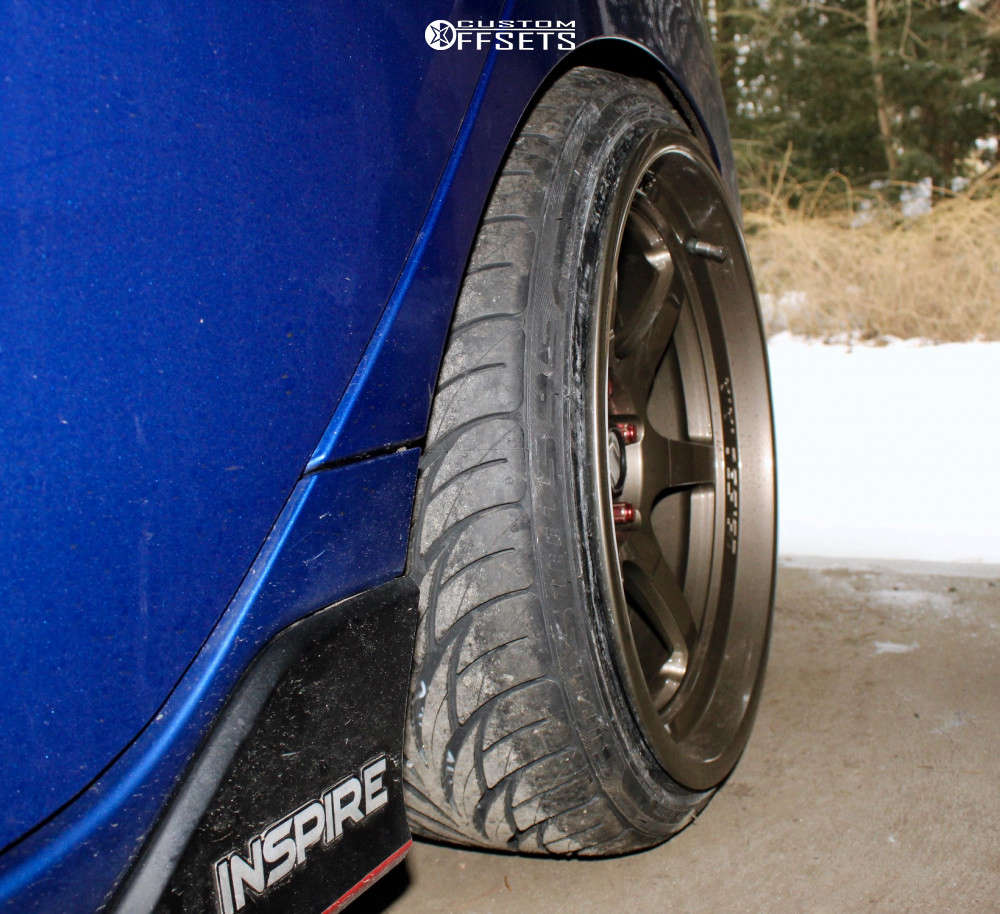 2017 Honda Civic with 18x9.5 10 Cosmis Racing XT-006R and 215/35R18 ...