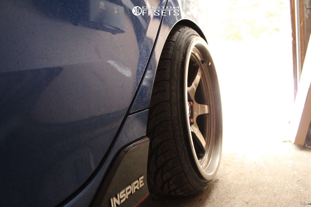 2017 Honda Civic with 18x9.5 10 Cosmis Racing XT-006R and 215/35R18 ...