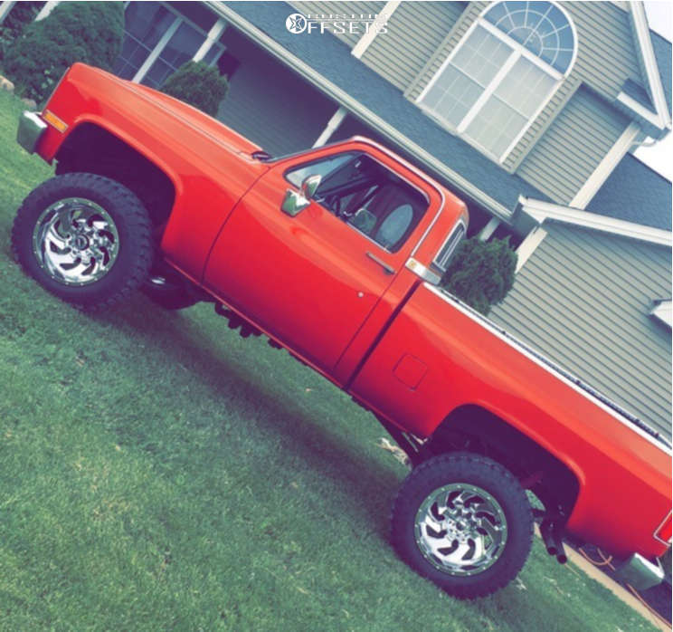 1987 Chevrolet K10 with 20x12 -44 Fuel Cleaver D573 and 35/12.5R20 ...
