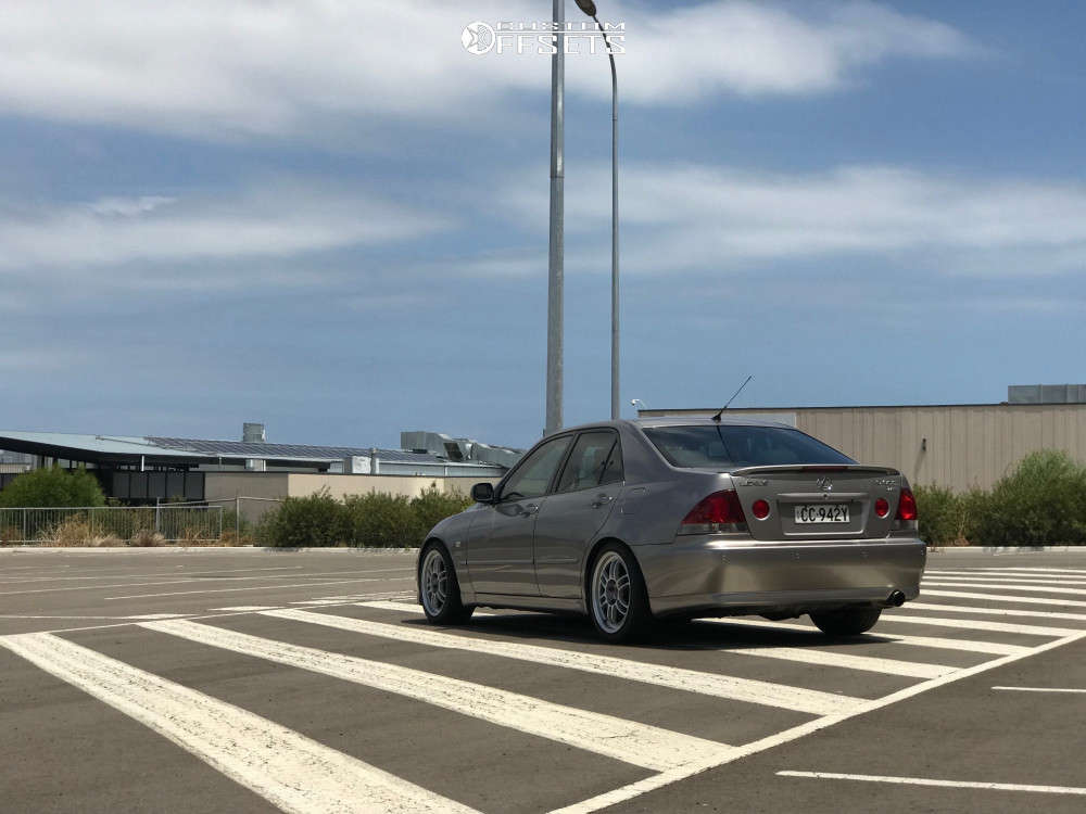 2003 Lexus IS300 with 17x8 35 Enkei RPF1 and 215/45R17 Bridgestone ...