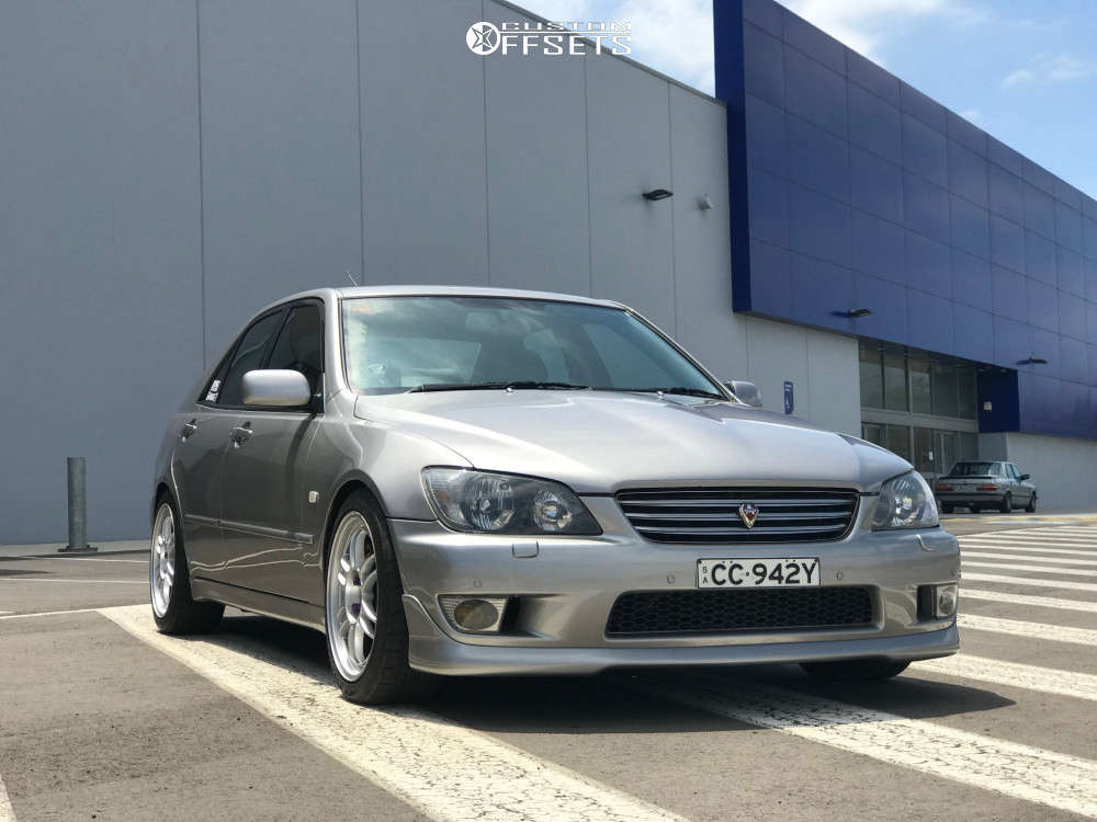 2003 Lexus IS300 with 17x8 35 Enkei RPF1 and 215/45R17 Bridgestone ...