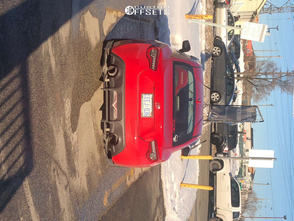 2017 Toyota 86 with 17x9 45 Enkei RPF1 and 245/40R17 Yokohama Advan ...