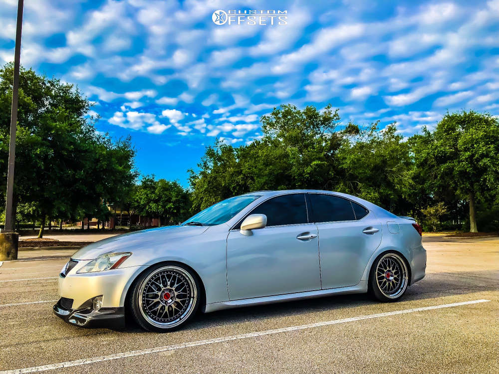 2006 Lexus IS250 with 19x8.5 30 ESR Sr01 and 215/35R19 Nankang NS-20 ...