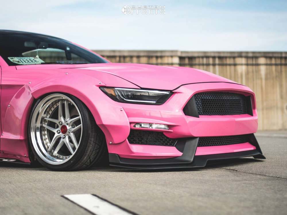 2016 Ford Mustang with 19x10.5 5 GMR Vss-1 and 275/30R19 Nitto Invo and ...