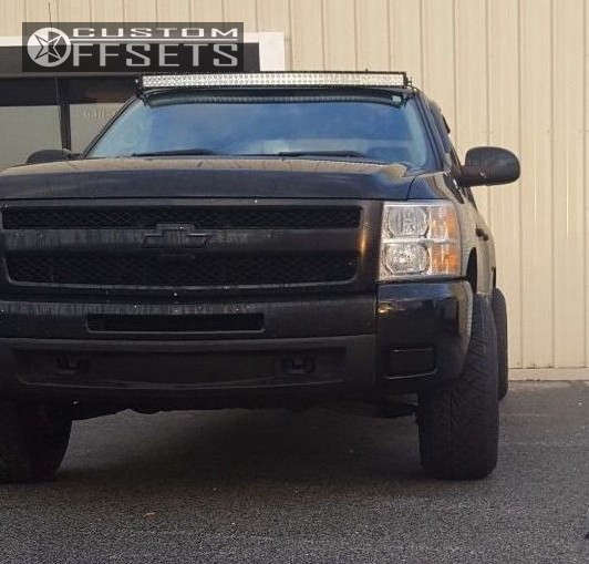 2009 Chevrolet Silverado 1500 with 20x12 -44 Moto Metal MO962 and 275 ...