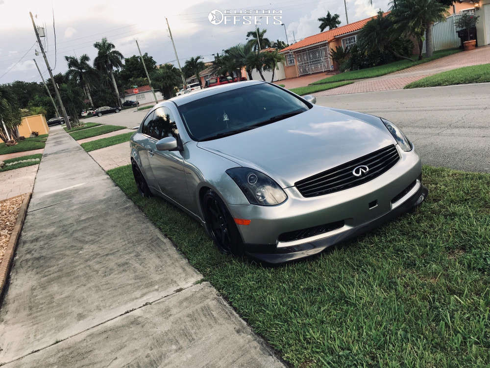 2004 INFINITI G35 with 18x9.5 35 ESR Sr07 and 235/40R18 Michelin Pilot ...