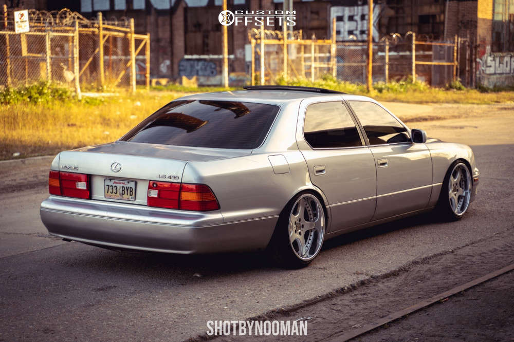 1998 Lexus LS400 with 19x11 29 Wald Streifen and 235/35R19 Continental ...