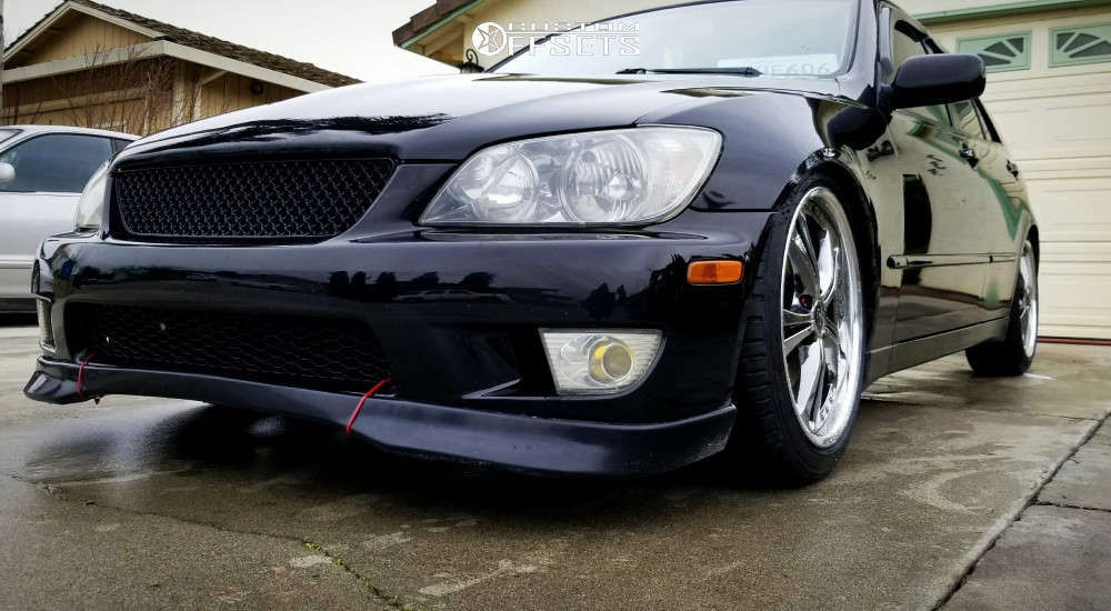 2004 Lexus IS300 Wheel Offset Tucked Coilovers | 625034 | Custom Offsets
