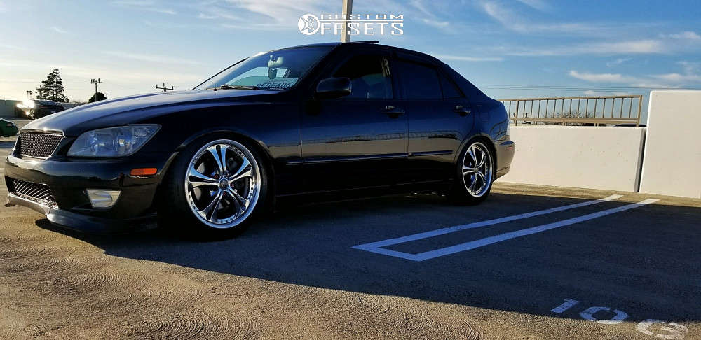 2004 Lexus IS300 Wheel Offset Tucked Coilovers | 625034 | Custom Offsets