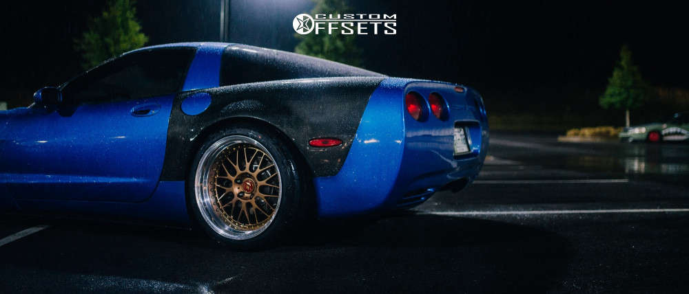 1999 Chevrolet Corvette with 19x10 42 Work VS XX and 275/30R19 Federal ...