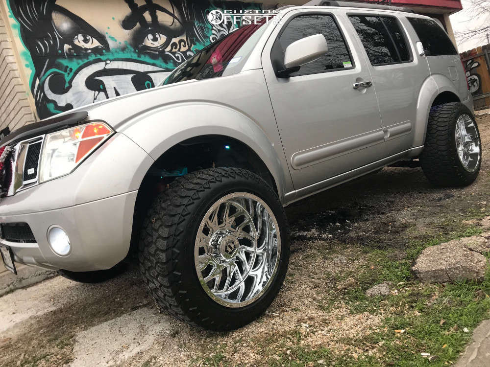 2007 Nissan Pathfinder with 20x12 -44 TIS 544v and 275/55R20 AMP ...
