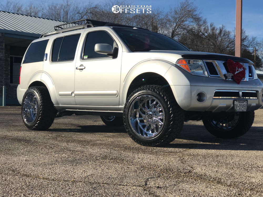 2007 Nissan Pathfinder with 20x12 -44 TIS 544v and 275/55R20 AMP ...