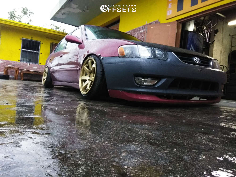 1999 Toyota Corolla with 16x8 21 XXR 551 and 165/45R16 Achilles Atr-k ...