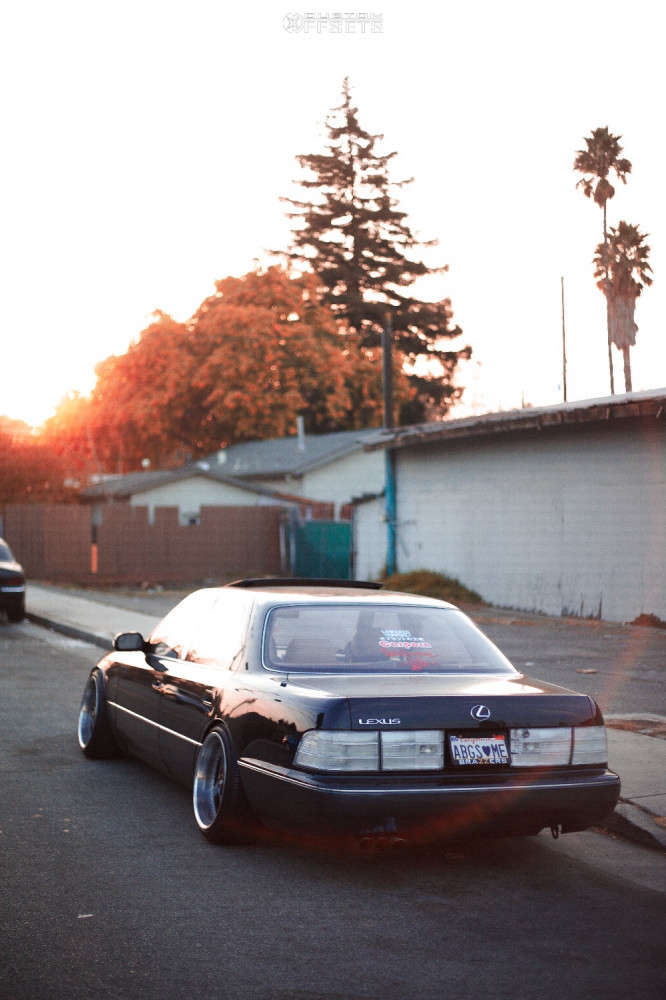 1992 Lexus LS400 with 18x9 10 Work Equip E05 and 225/40R18 Nankang NS ...