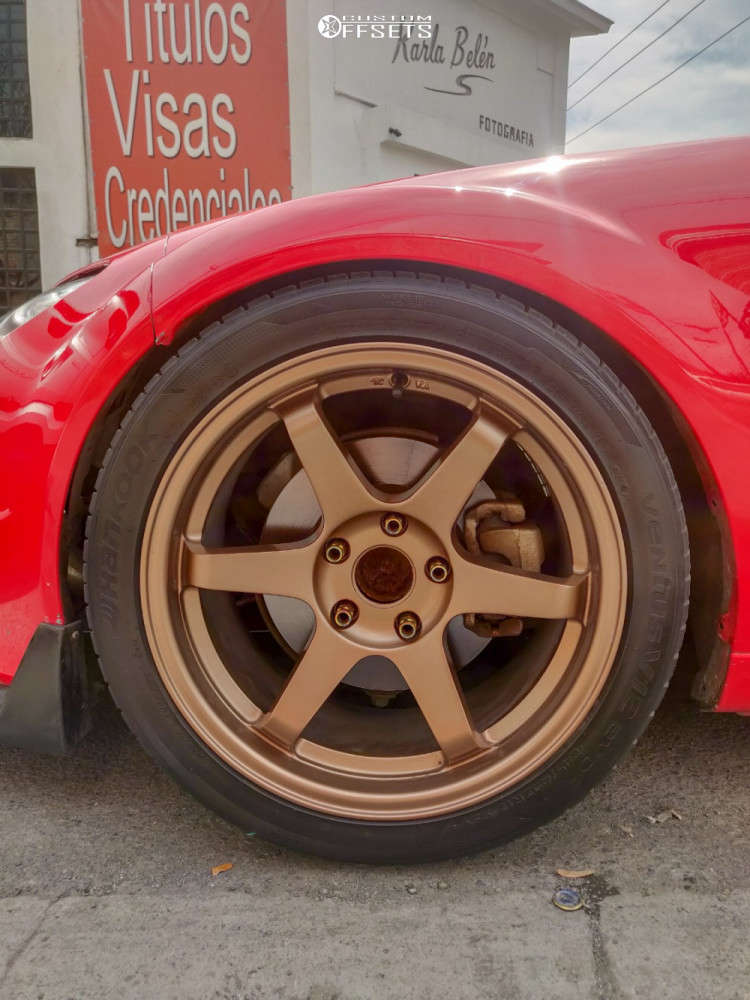 2007 Mazda MX-5 Miata with 17x9 32 Varrstoen Es2 and 245/40R17 Hankook ...