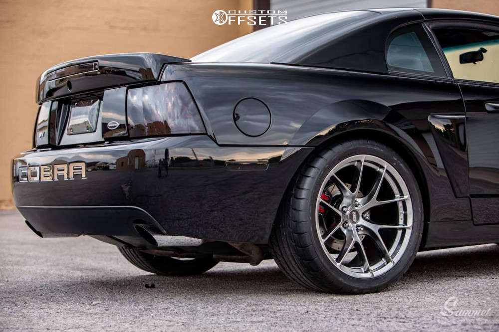 2003 Ford Mustang with 19x9.5 22 ESR Rf2 and 265/35R19 Cooper Zeon Rs3 ...