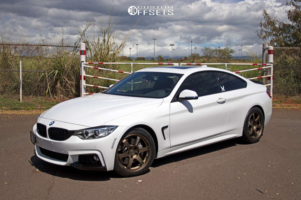 2017 BMW 440i with 18x8.5 36 Volk Te37 and 235/45R18 Michelin Pilot ...