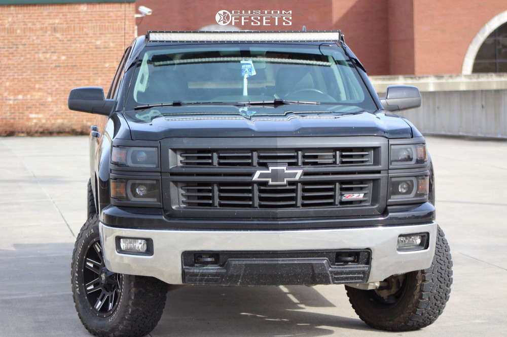 2015 Chevrolet Silverado 1500 with 18x9 -12 K2 Offroad Dome and 285 ...