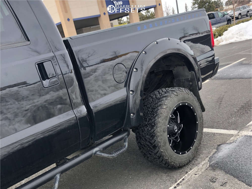 2009 Ford F-350 Super Duty with 20x12 -44 Dropstars 652BM and 35/12 ...